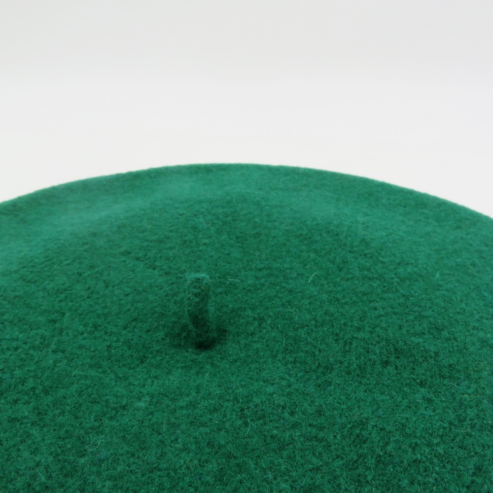Classic Beret Green Man 100% made in france, 100% Merino wool