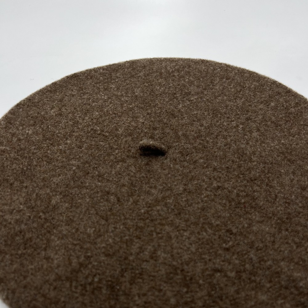 Béret Classique Marron Chiné Femme 100% made in france 100% Laine