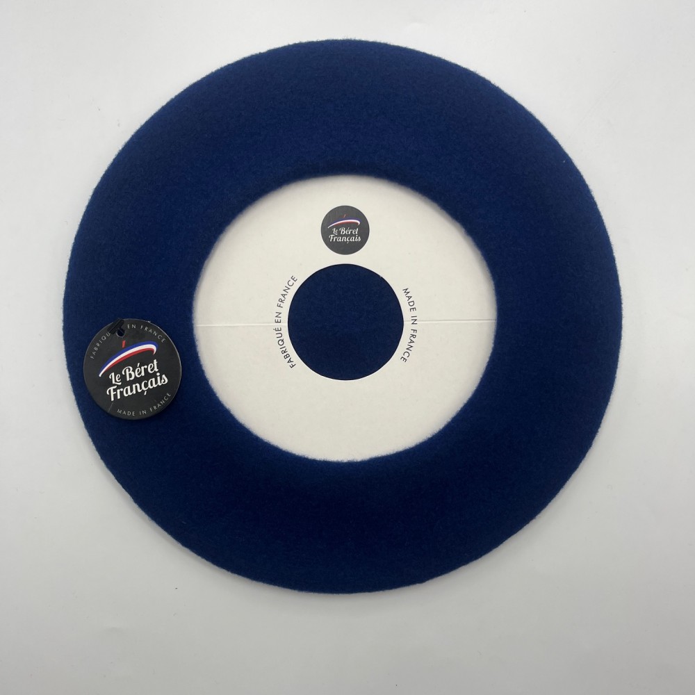 Béret Classique Bleu de France Femme 100% made in france, 100% Laine